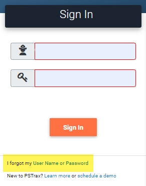Changing / recovering your password